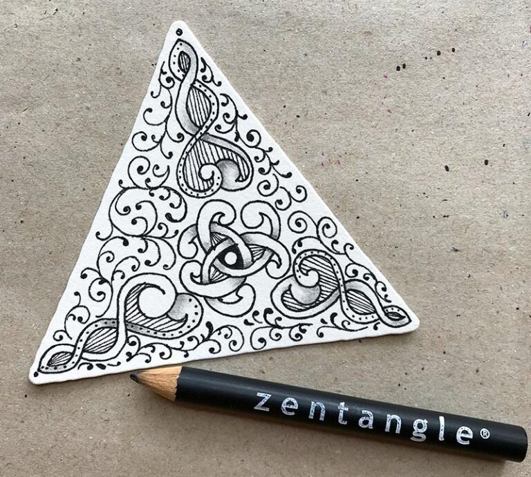 【Zentangle】基本の8ステップとトラディショナル・ゼンタングル | M's Graffiti 〜ミミの楽描き帖〜